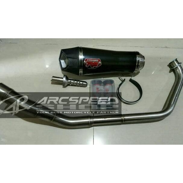 Jual Knalpot R9 Alpha Black CBR 150 K45G Facelift Fullsystem | Shopee ...