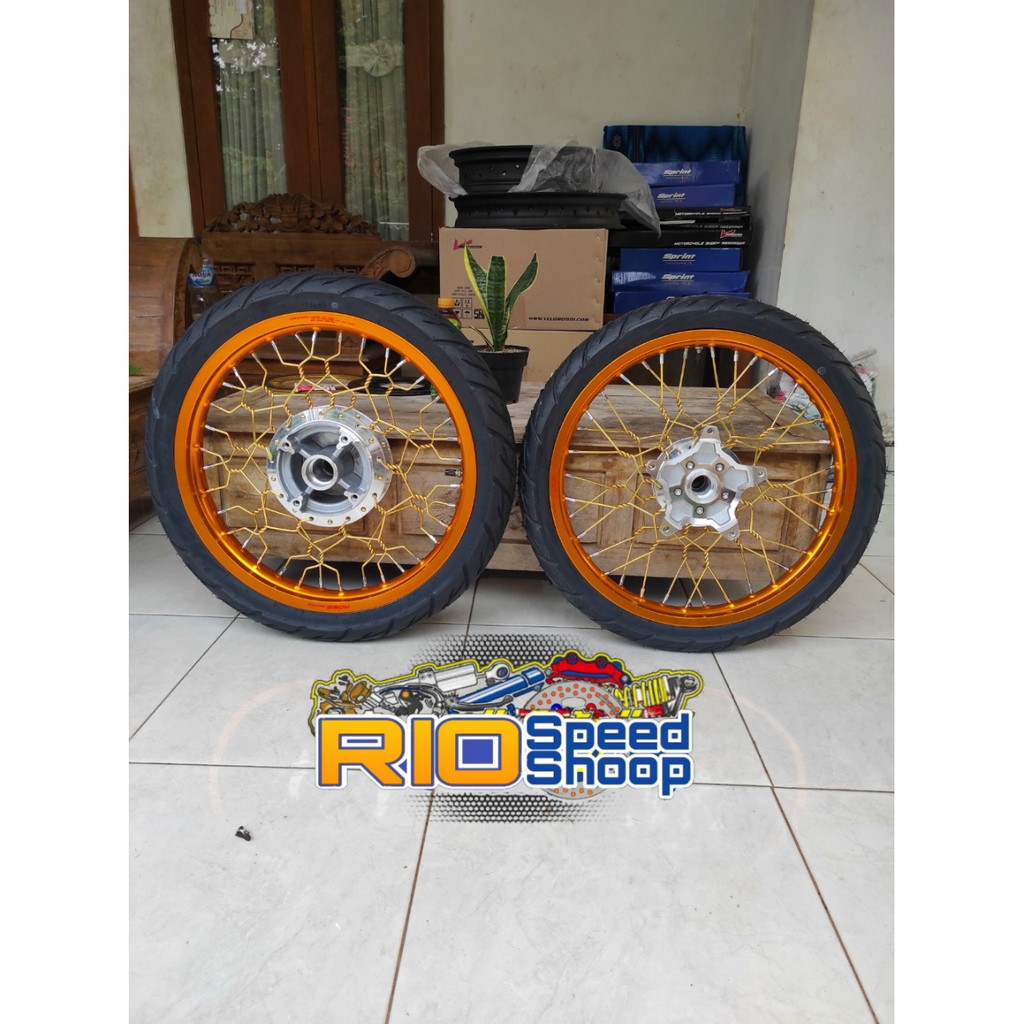 Jual Velg jari jari stell ulir kepang cb150r new LED dan CBR 150r new ...