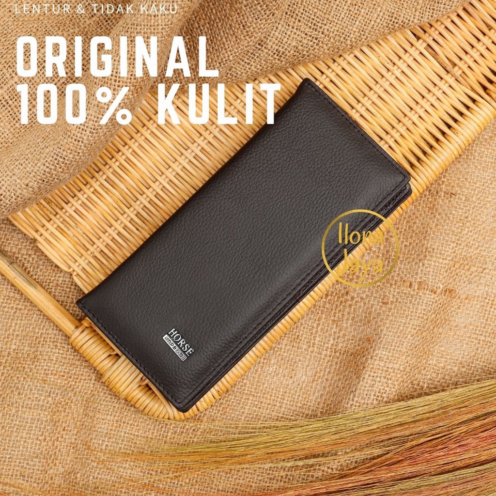 Jual Dompet Pria Kulit Asli Dompet Cowok Panjang Original Branded Model ...