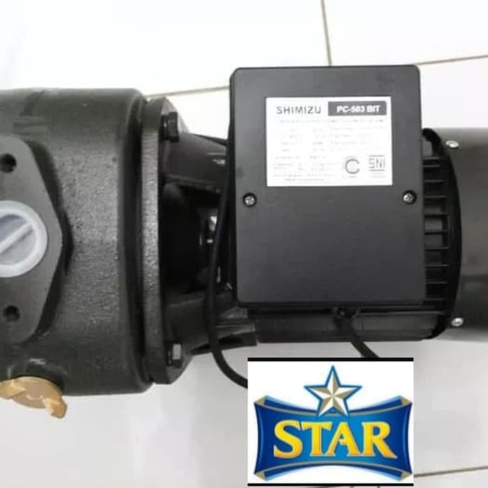Jual Garansi pompa air Shimizu PC 503 BIT automatic jet pump otomatis 50 meter NON tangki tabung ...