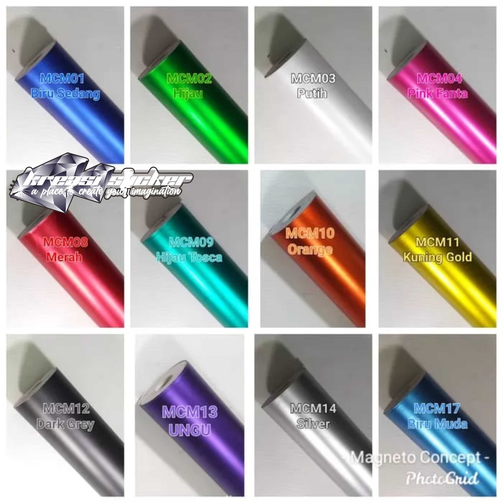 Jual STIKER SKOTLET METALIC DOFF STICKER KROM CHROM MERK INFINITY UNTUK ...