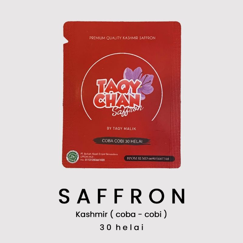 Jual TAQYCHAN SAFFRON KEMASAN COBA-COBI (30 HELAI) | Shopee Indonesia