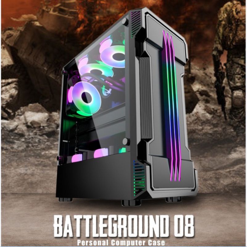 Jual GAMING CASE SIMBADDA BATTLEGROUND 08 BLACK | Shopee Indonesia