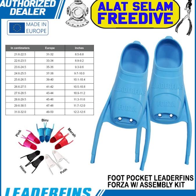 Jual Leaderfins Foot Pocket Forza with Assembly Long Fin Fins ...