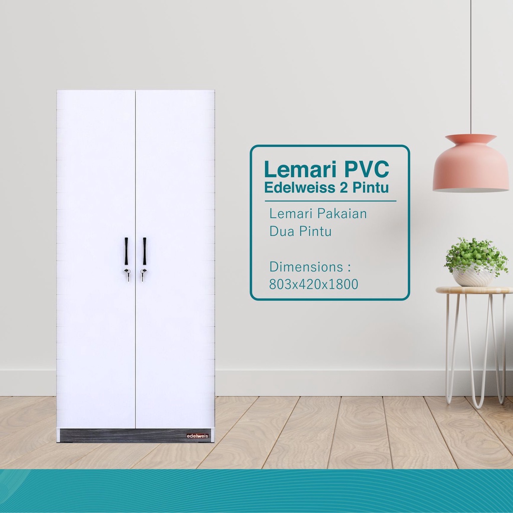 Jual Avery - Lemari PVC Edelweiss 2 Pintu / Lemari Pakaian | Shopee ...