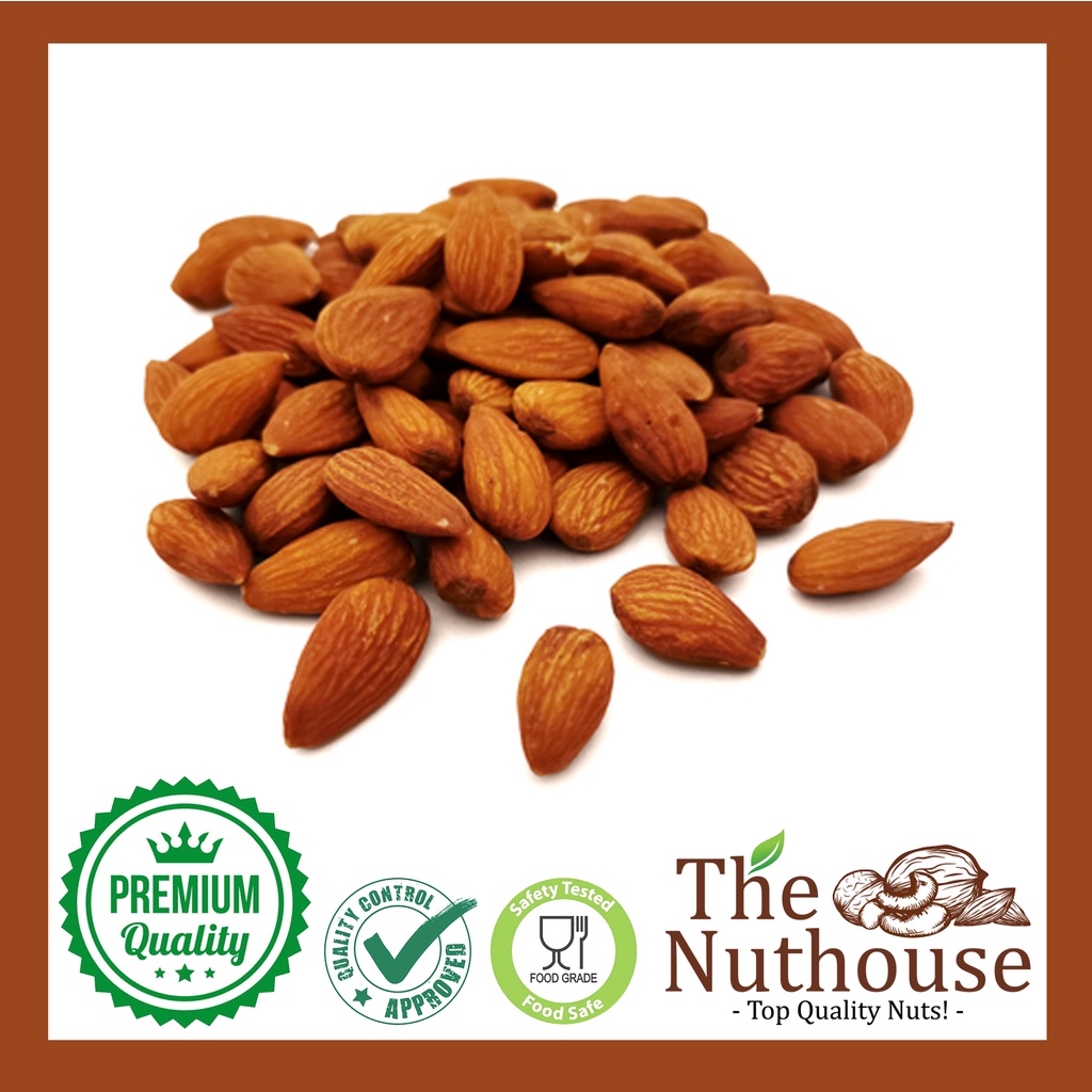 Jual 250gr Almond Whole Premium Roasted NPX 27/30 / Almond Panggang ...