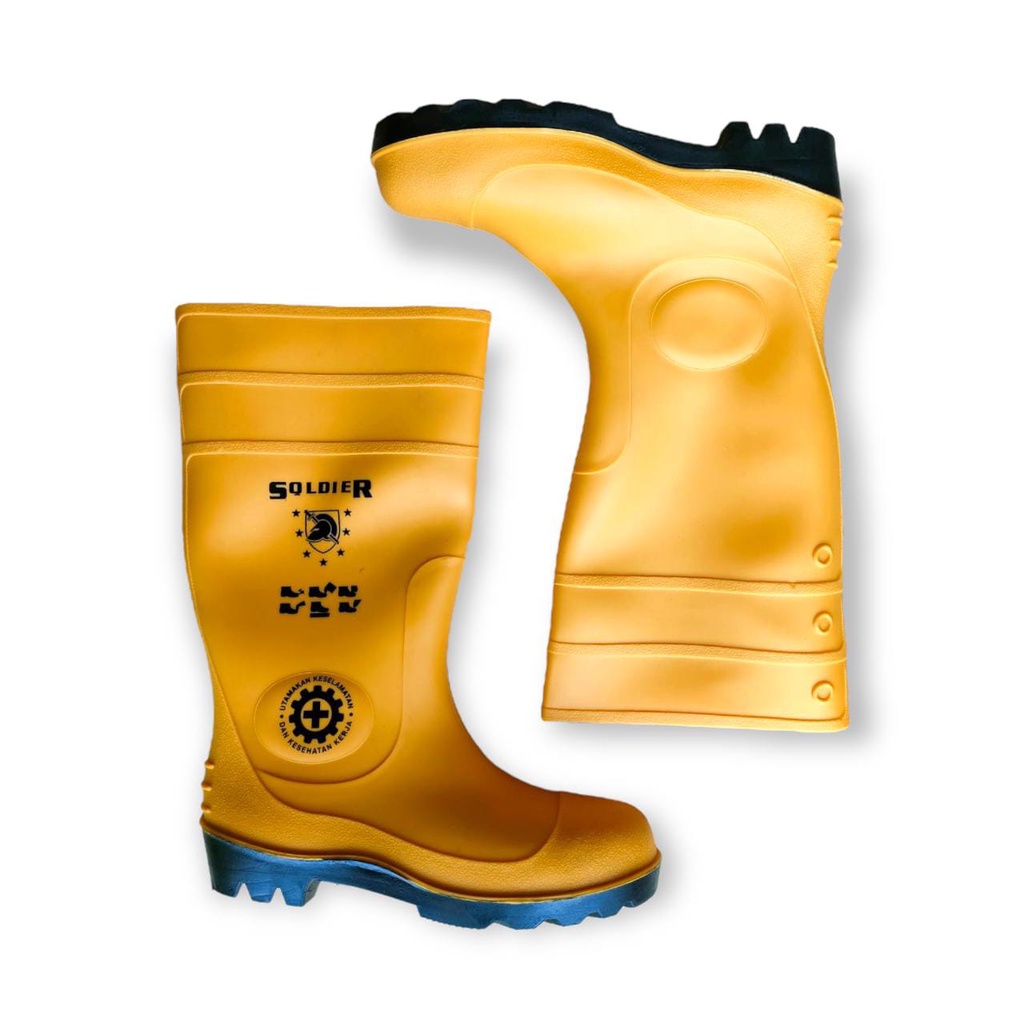 Jual Sepatu Boot Sepatu Boot Safety Rubber Kuning Safety Rain Boots ...