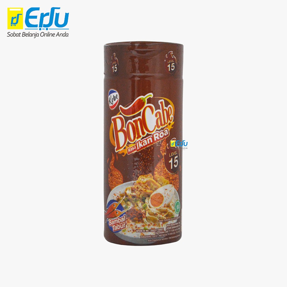 Jual Bon Cabe Sambal Tabur Lv 15 Ikan Roa BonCabe Kemasan Botol 40gr ...