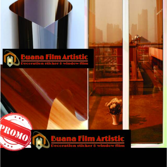 Jual Kaca Film Riben Peredam Panas Warna Coklat Bagus Untuk Privacy ...