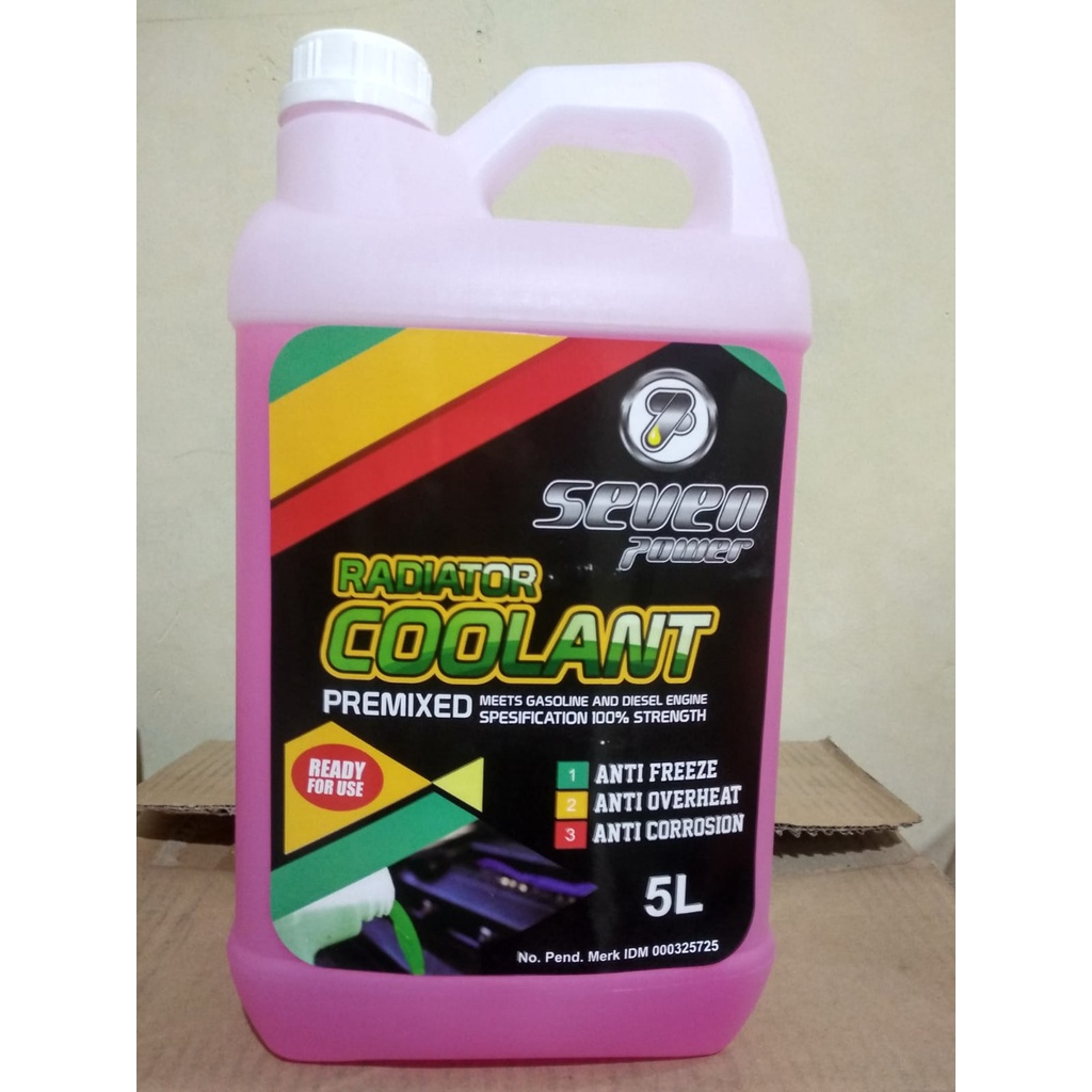 Jual Air Radiator coolant Seven Power 5liter -Merah | Shopee Indonesia