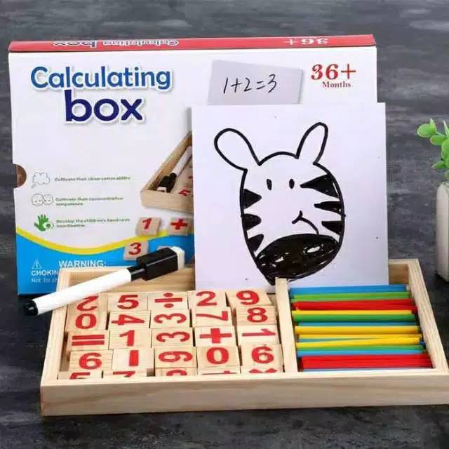 Jual Calculating box kotak belajar hitung stick stik mainan balita anak ...