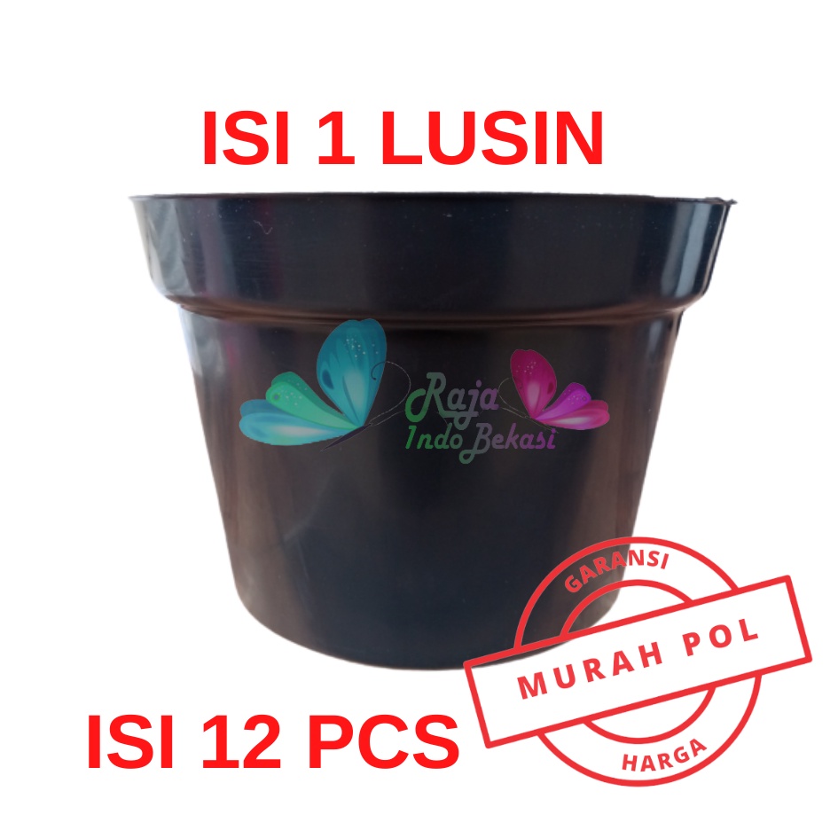 Jual PROMO LUSINAN Pot Bunga Murah /Pot Tanaman /Pot Plastik uk 20 CM ...