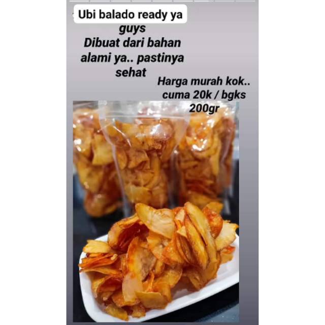 Jual Kripik ubi balado 200gr | Shopee Indonesia