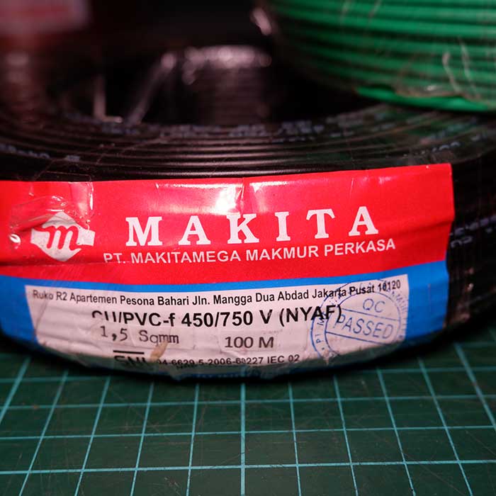 Jual kabel makita nyaf 1x1,5mm 1.5mm tembaga murni 100meter | Shopee Indonesia