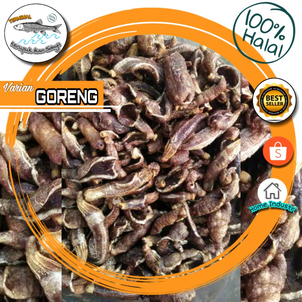 Jual Kerupuk TERIPANG GORENG 250gr | Khas Sidayu Gresik | Timun Laut ...