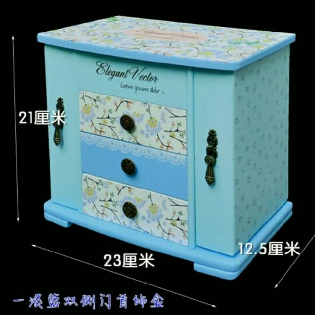 Jual Kotak perhiasan kayu vintage / laci kayu mini | Shopee Indonesia
