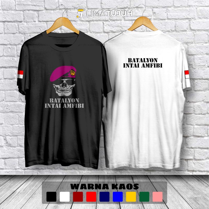 Jual Kaos Batalyon Intai Amfibi Logo Baju Distro Bahan Premium (TSF ...