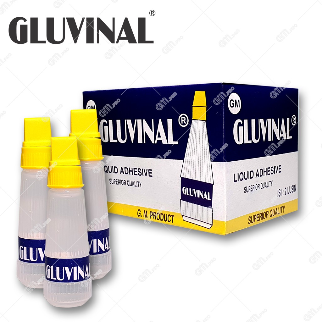 Jual Lem Gluvinal / Lem Kertas / Perekat / Lem Cair Gluvinal Kecil 22ml ...