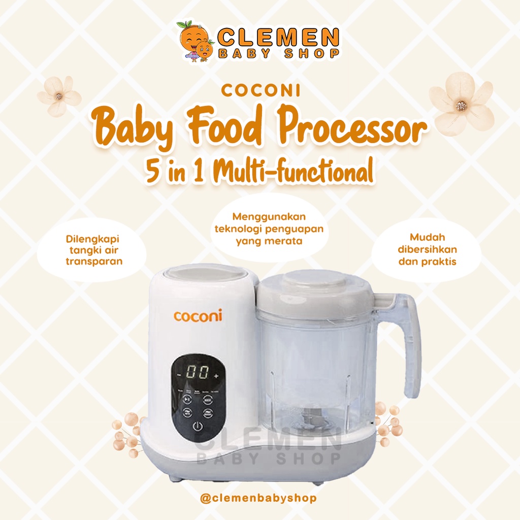 Jual Coconi 5 in 1 Multi-functional Baby Food Processor | Shopee Indonesia
