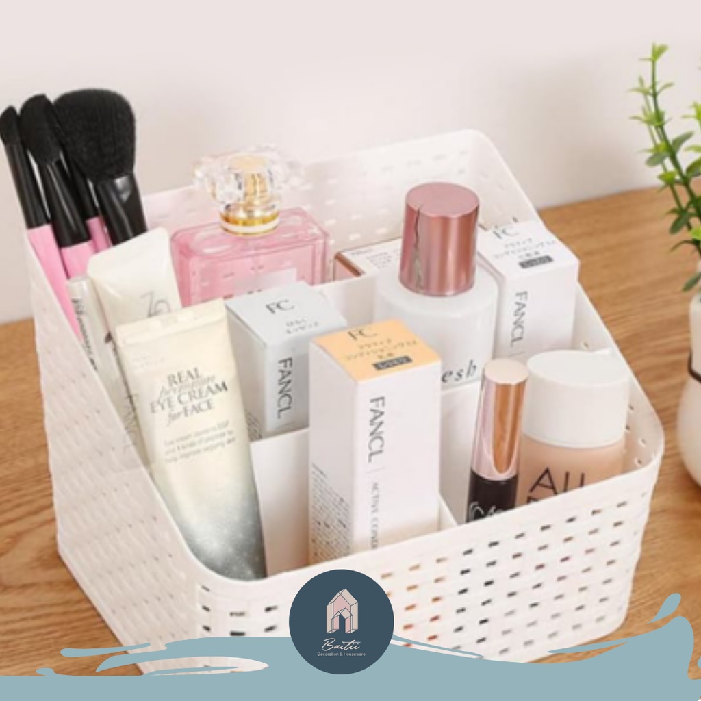 Jual BAITII LACI MAKE UP 3 SUSUN PLASTIK / STORAGE PLASTIK 6069/ LACI ...