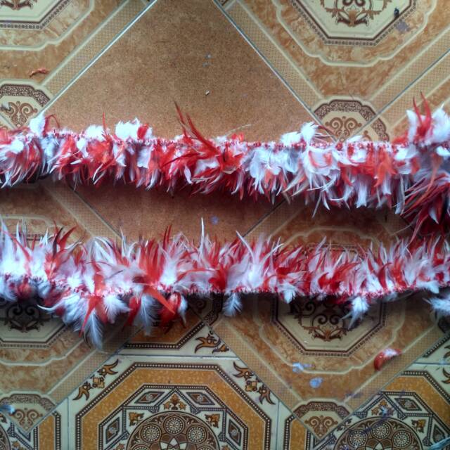 Jual Bulu merah putih meteran | Shopee Indonesia