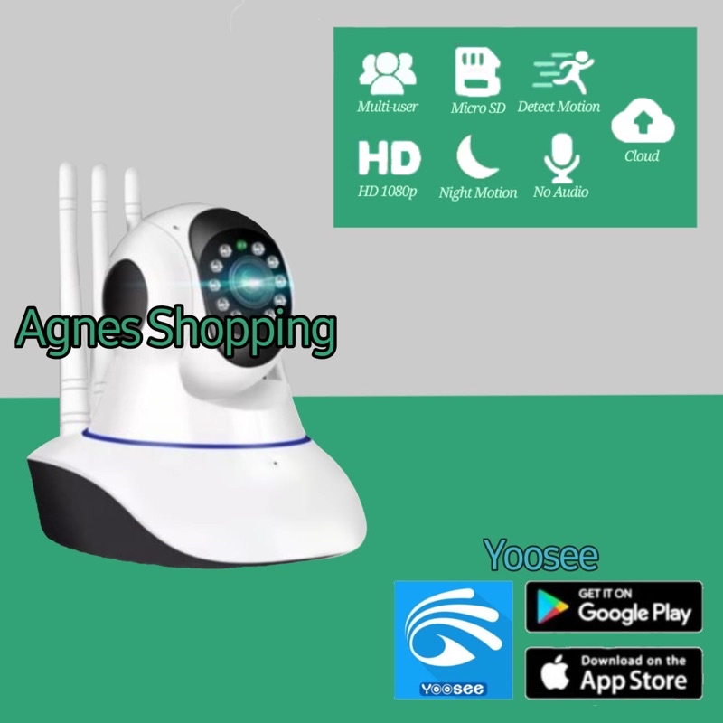Jual Ip cam yoosee/Ip Camera Smart wifi/Ip Camera Full Hd | Shopee ...
