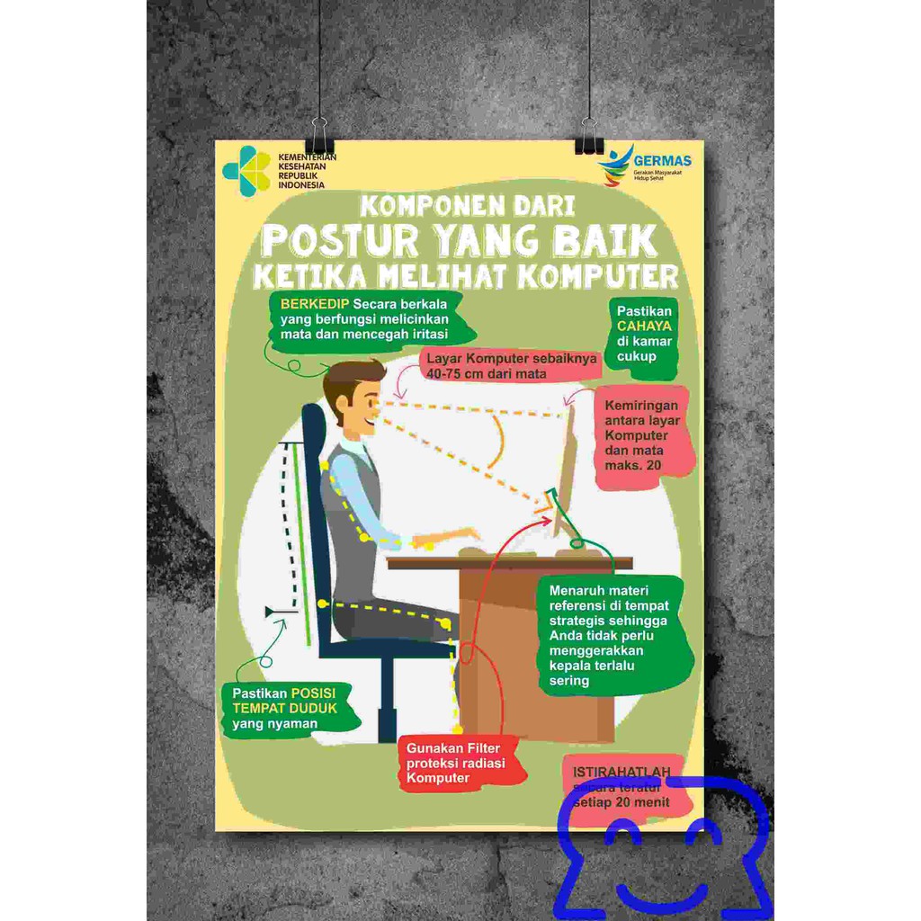 Jual Poster kesehatan MATA 40cm x 60cm Artpaper 260gr tinta tebal ...