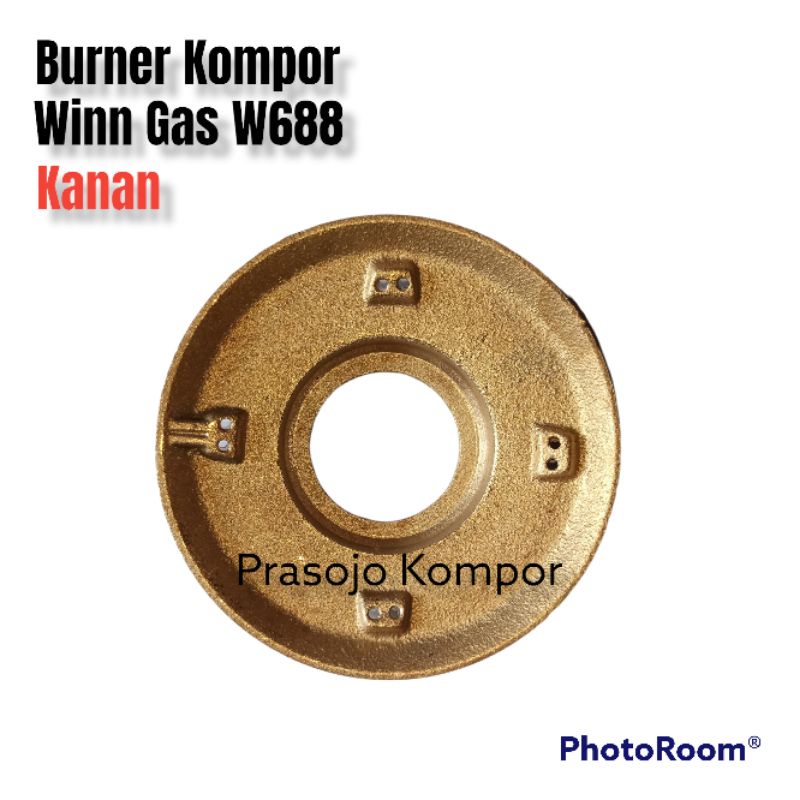 Jual Burner Kuningan Kompor Winn Gas Kaca W688 Kanan | Shopee Indonesia