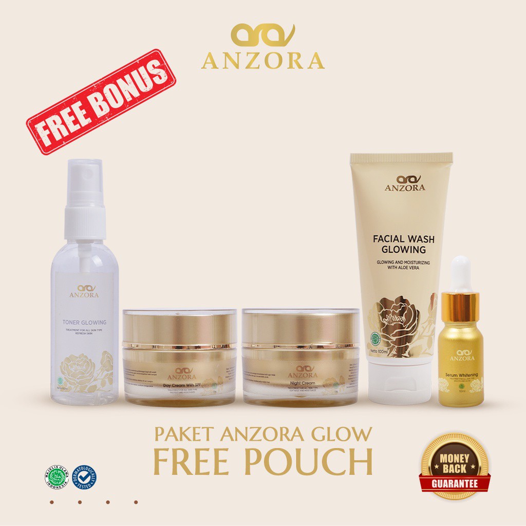 Jual Paket Glow Anzora Free Gift | Shopee Indonesia