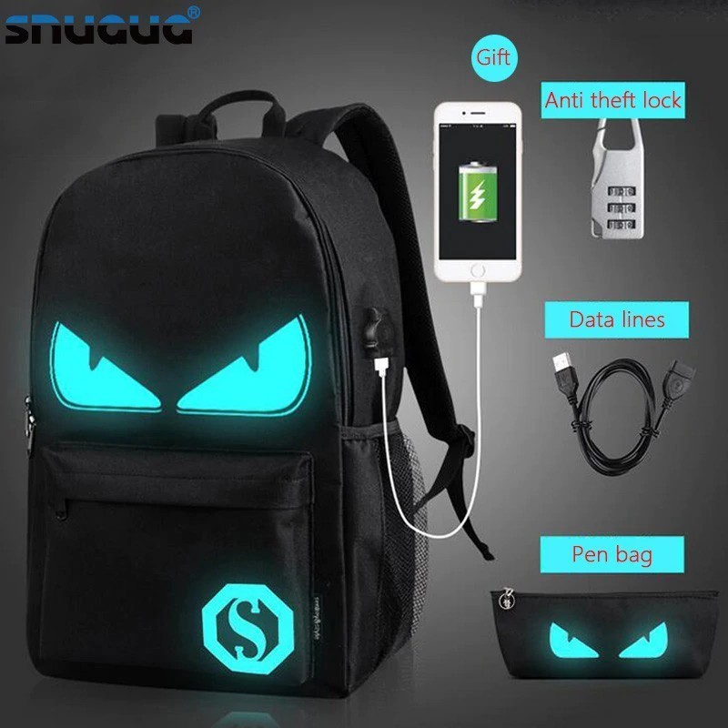 Jual [GRATIS ONGKIR] Fashion Backpacks Student Luminous Animation ...