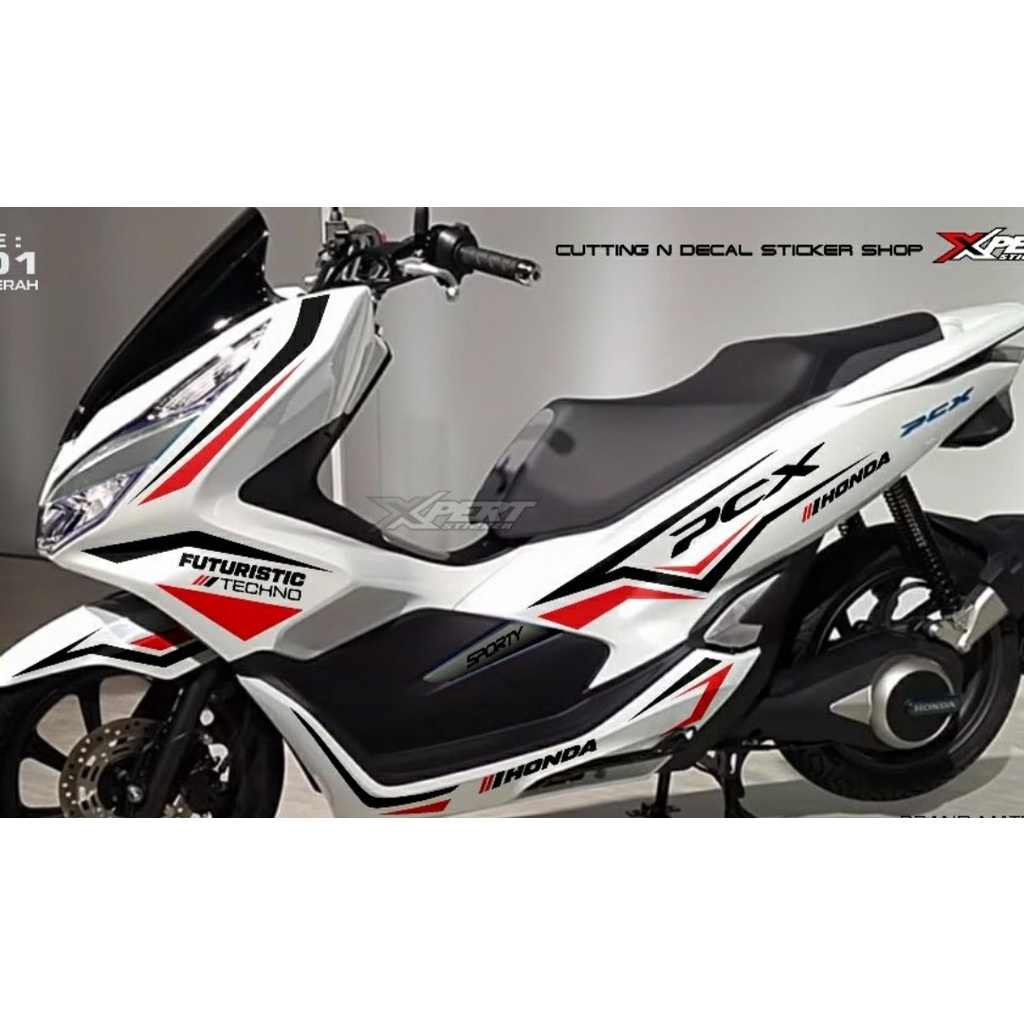 Jual Decal pcx full body putih sticker pcx full body putih | Shopee ...