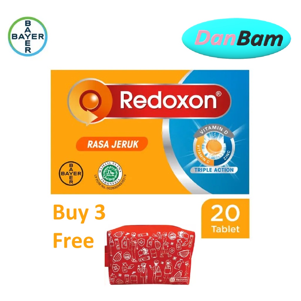 Jual Redoxon CDR Berocca Fortos Vitamin C, D & Zinc Rasa Jeruk ...