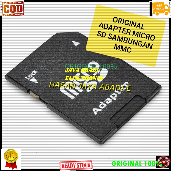 Jual ORIGINAL ADAPTER MICRO SD CARD KONEKTOR PENYAMBUNG MMC JEK JACK CONECTOR SAMBUNGAN ADAPTER ...