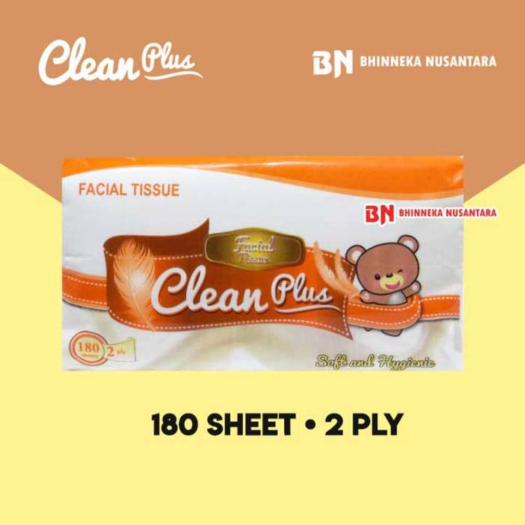 Jual PROMO TISSUE CLEAN PLUS 180 SHEET | Shopee Indonesia