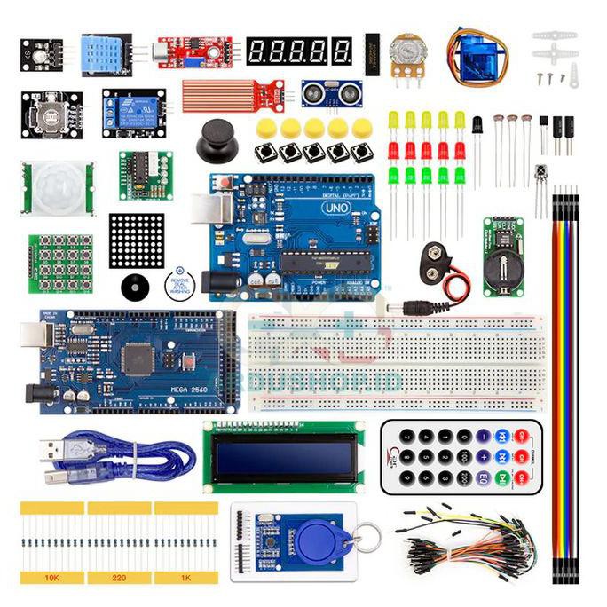 Jual Upgraded Starter Kit Combo - Uno & Mega 2560 R3 Compatible Arduino ...