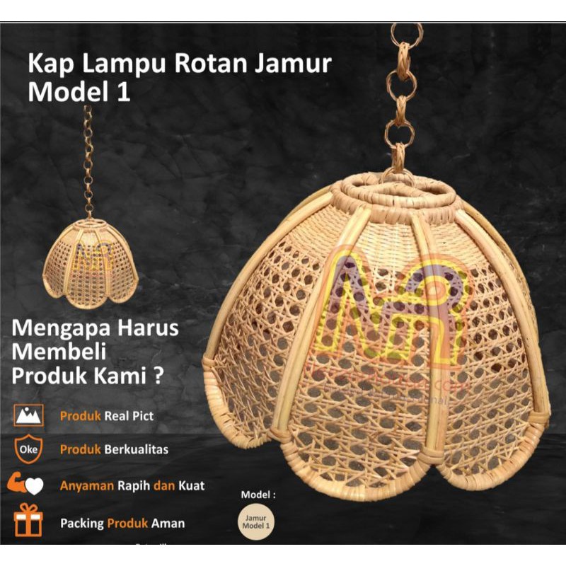 Jual KAP LAMPU ROTAN GANTUNG DAN DINDING / LAMPION LAMPU HIAS ROTAN ...