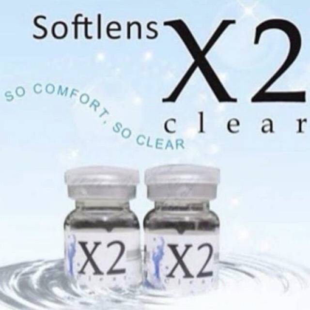 Jual SOFTLENS X2 CLEAR 14,5 MM BY X2 FREE LENSCASE / SOFLEN / SOFLENS ...