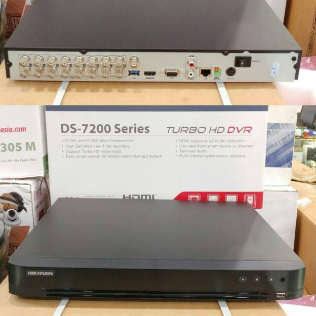 Jual DVR HIKVISION 16CH TURBO HD SUPPORT 2 SLOT HDD FULL HD 1080P ...