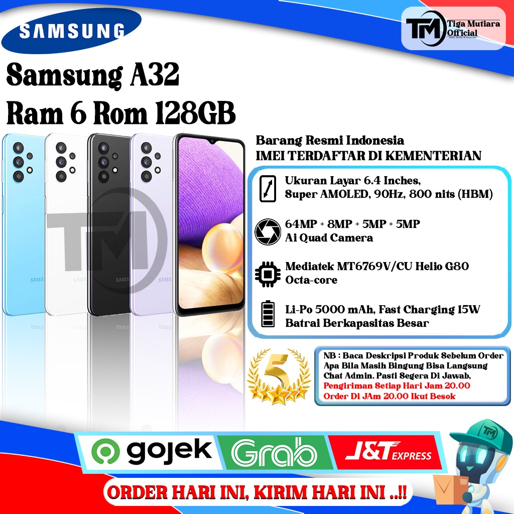 Jual Samsung A32 Ram 6GB | 8GB Rom 128GB Segel Original & Bergaransi ...