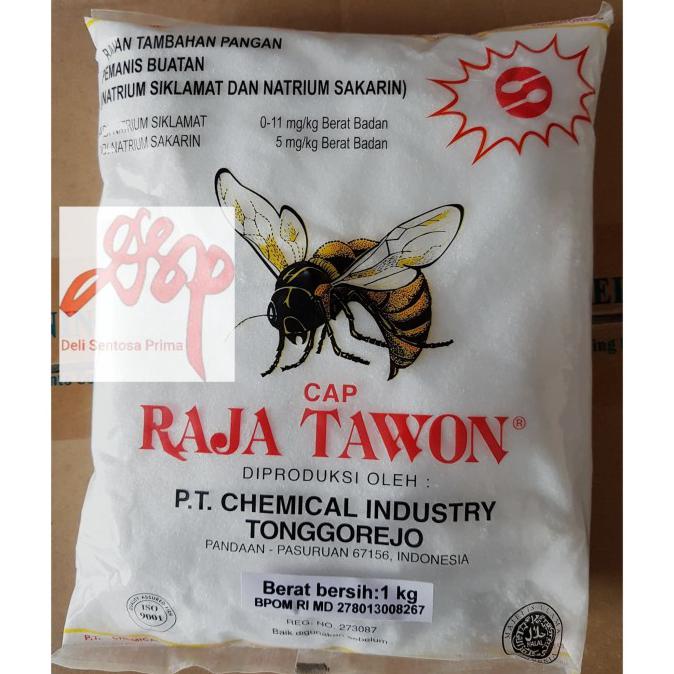 Jual Pemanis Makanan Natrium Siklamat dan Sakarin Cap Raja Tawon 1 Kg ...