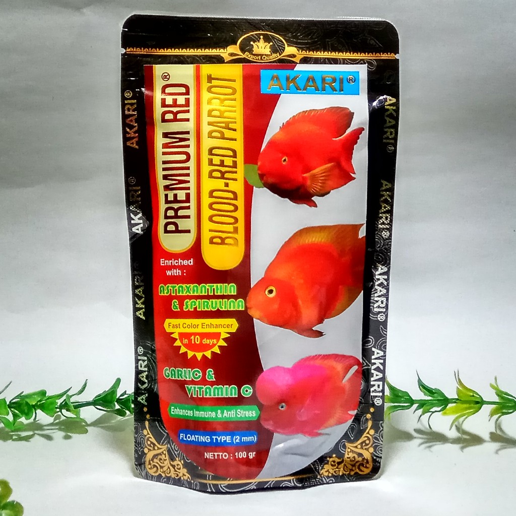 Jual AKARI PREMIUM RED BLOOD RED PARROT PAKAN IKAN MAKANAN IKAN HIAS ...