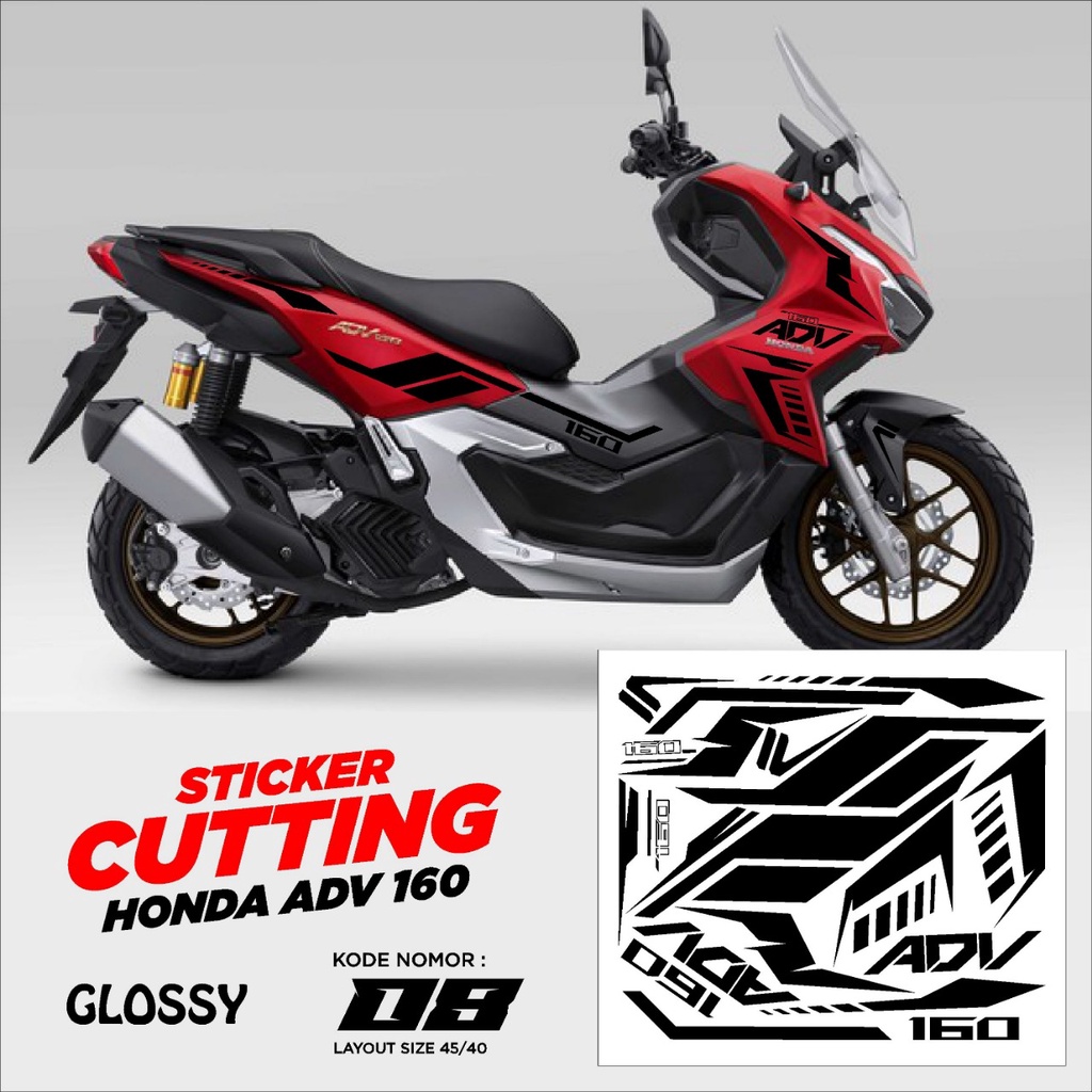 Jual Stiker Striping Cutting Variasi ADV 160 - Lis Body Cutting New Adv ...