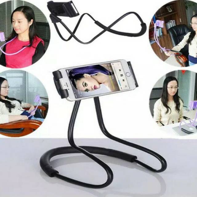 Jual Holder leher HP lazy hanging neck cell phone stand mount | Shopee ...