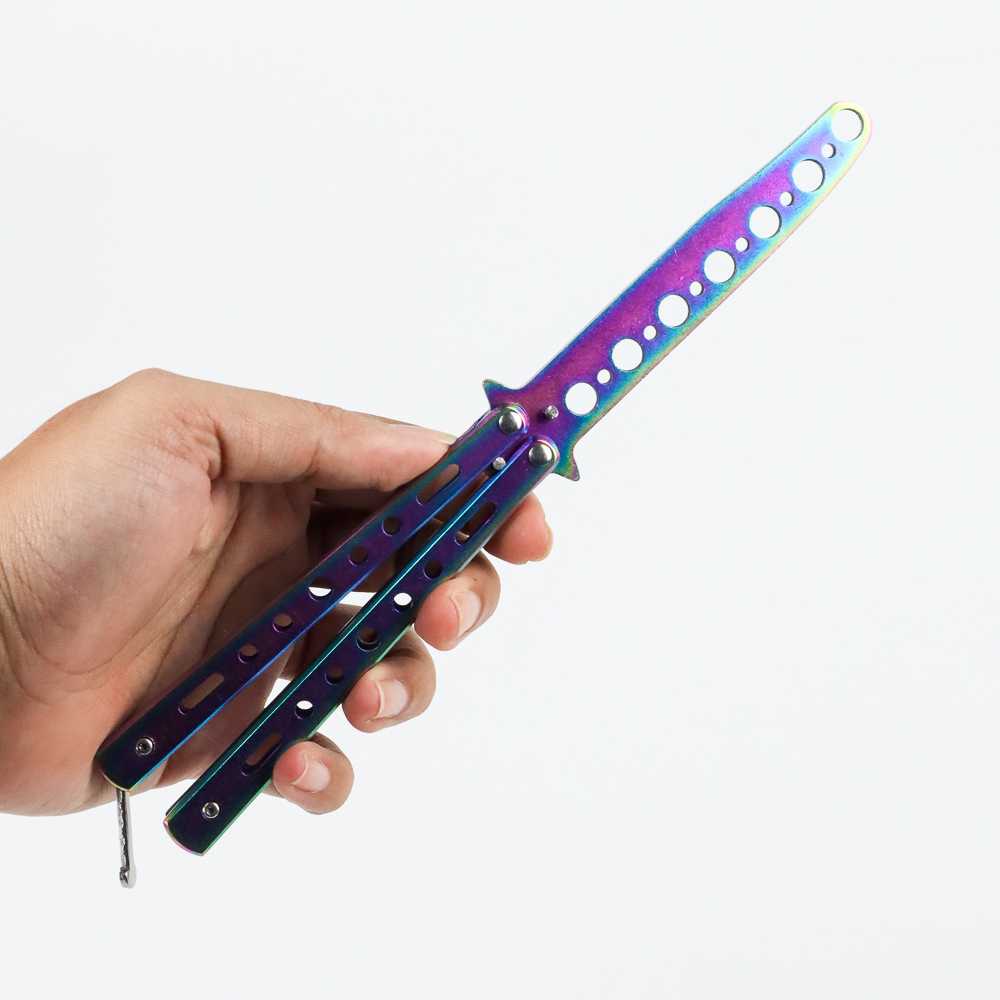 Jual Butterfly Buterfly Balisong Trainer Training Knife Bentuk Pisau ...