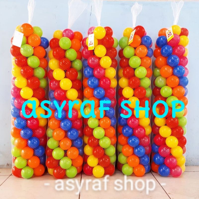 Jual (100pcs)BOLA WARNA WARNI BOLA MAINAN ANAK KERANJANG BOLA KOLAM ...
