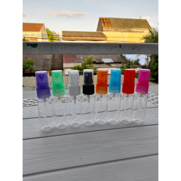 Jual Botol plastik pet spray 20ml tebal tutup warna warni | Shopee ...