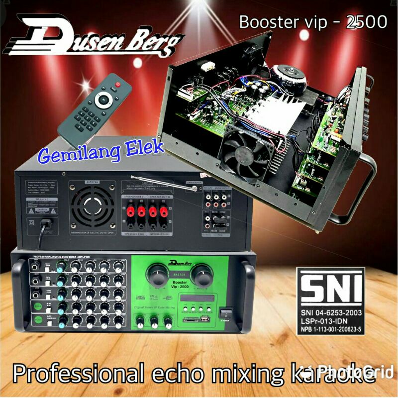 Jual Amplifier Karaoke DusenBerg Booster Vip 2500 | Shopee Indonesia