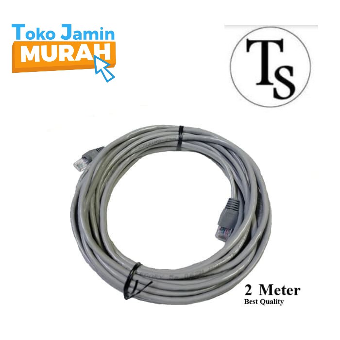 Jual Kabel LAN 2M - Cable Network 2 Meter Siap Pakai | Shopee Indonesia