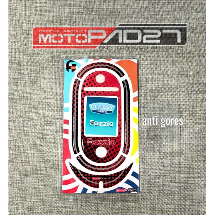Jual Motopad27 Sticker Stiker Deck pad Karet Rubber 3D Yamaha FAZZIO ...