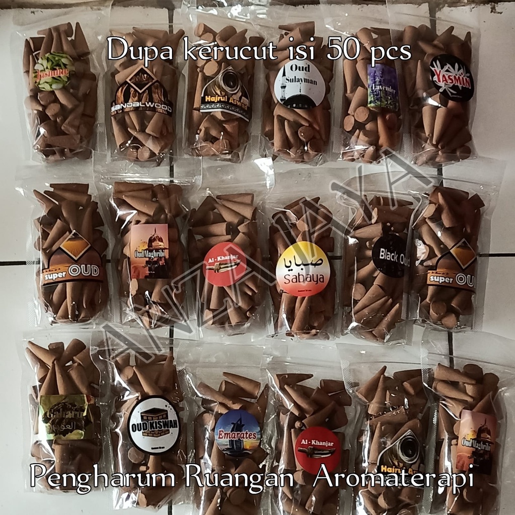 Jual Dupa kerucut buhur bukhur krucut pengharum ruangan aromaterapi ...